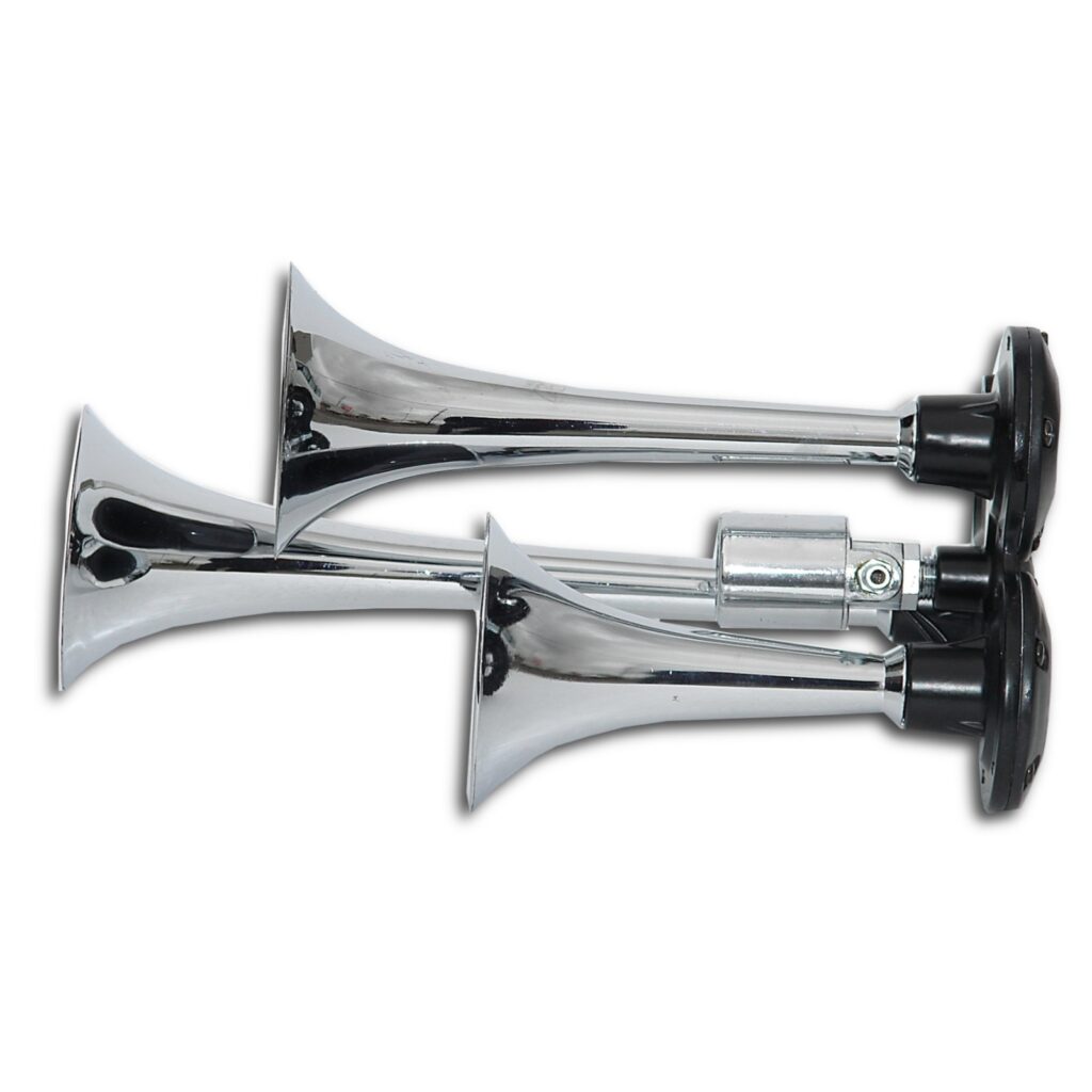 Triple Trumpet Air Horn | Loud 140db Train Air Horn | Includes Solenoid