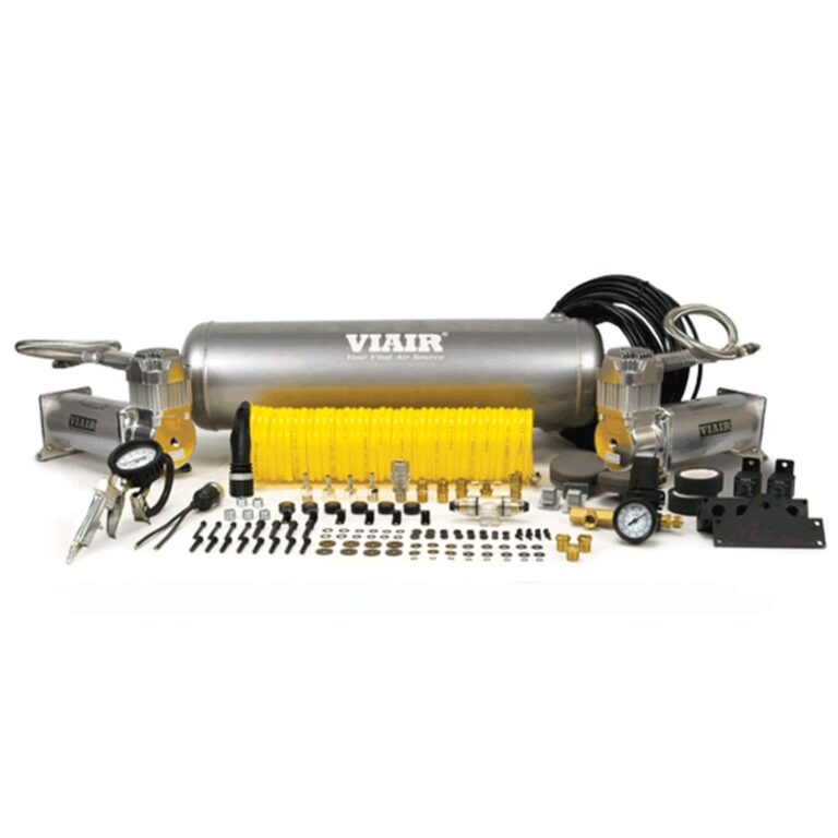 Viair 20017 On Board Air Chrome Dual 450c Compressors 2.5g 150psi Kit