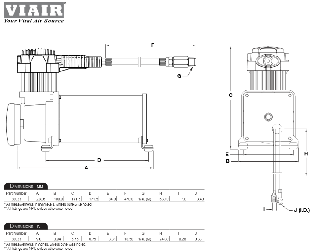 Viair 38003 Chrome Dual Pack 380c Air Compressors 200psi 100% Duty