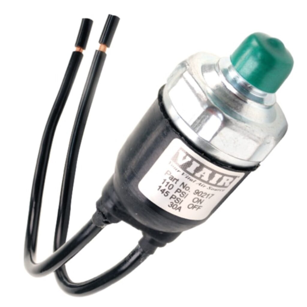 Viair Pressure Switch Sealed - 12v 24v 1/8" NPT - Weather Resistant