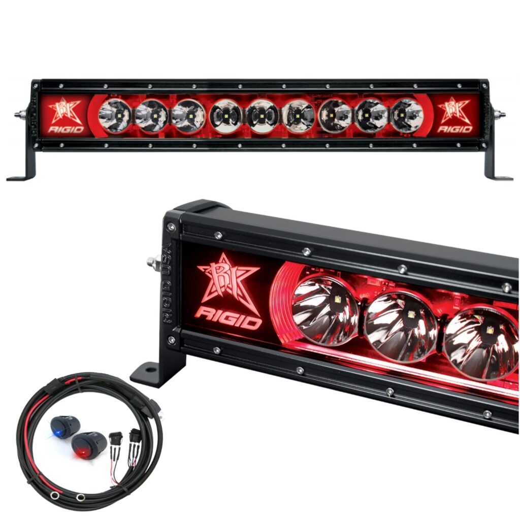 Rigid 250043 Radiance+ 50" LED Light Bar w Amber BackLight and Wiring