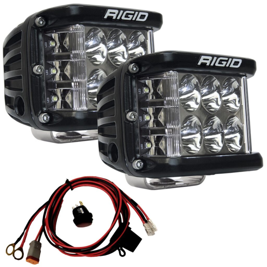 Rigid 262313 D-SS PRO Side Shooter LED Lights | D2 Driving | Pair