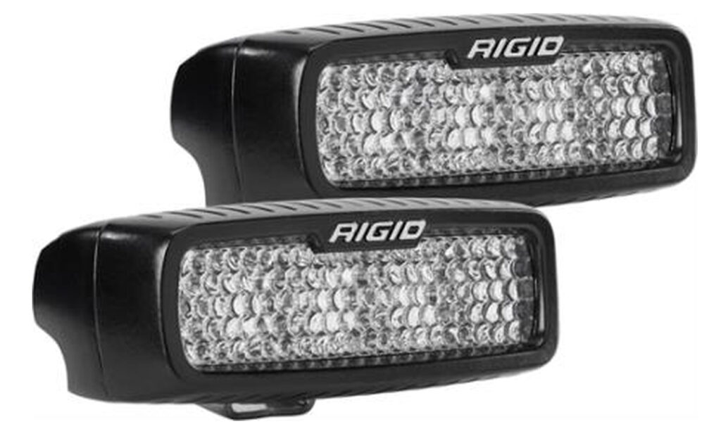 Rigid 905513 SRQ-Series PRO LED Lights | Diffused Lens | Pair | Surface