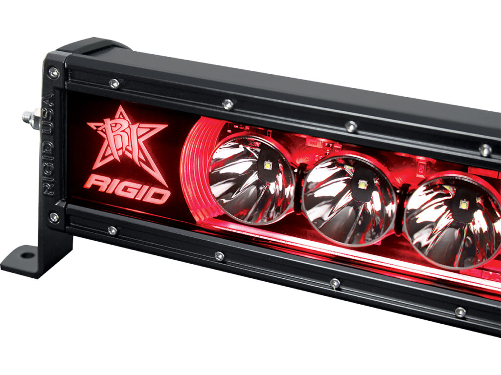 Rigid 220023 Radiance+ 20" LED Light Bar w/ Red BackLight and Wiring