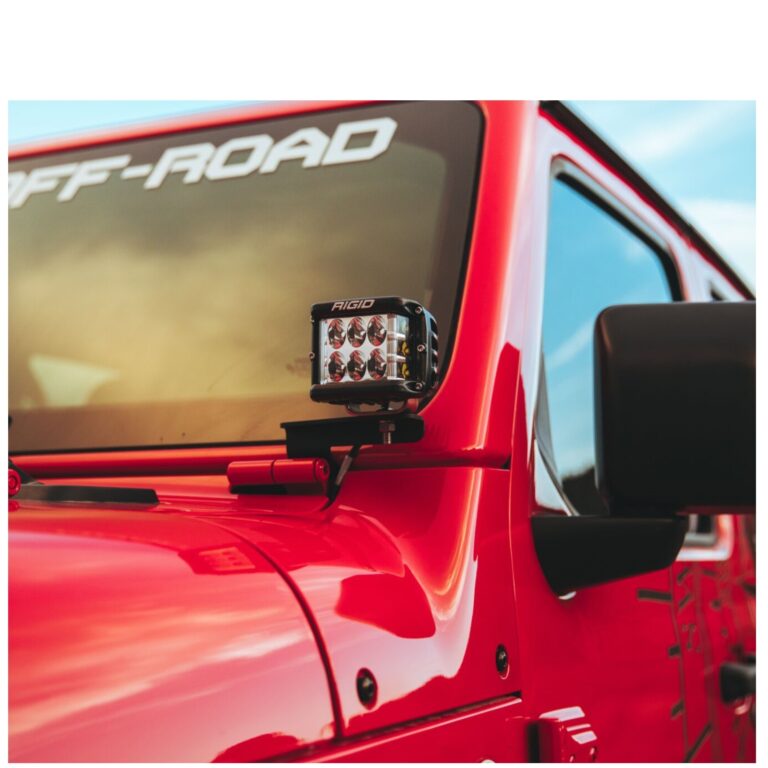 Rigid 41659 A-Pillar LED Light Mounts | Jeep Wrangler JL