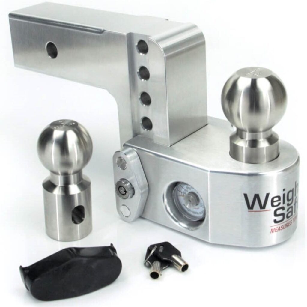 Weigh Safe WS4-2.5 Hitch | Built-In Scale | 4" Drop for 2.5" Receiver Hitch