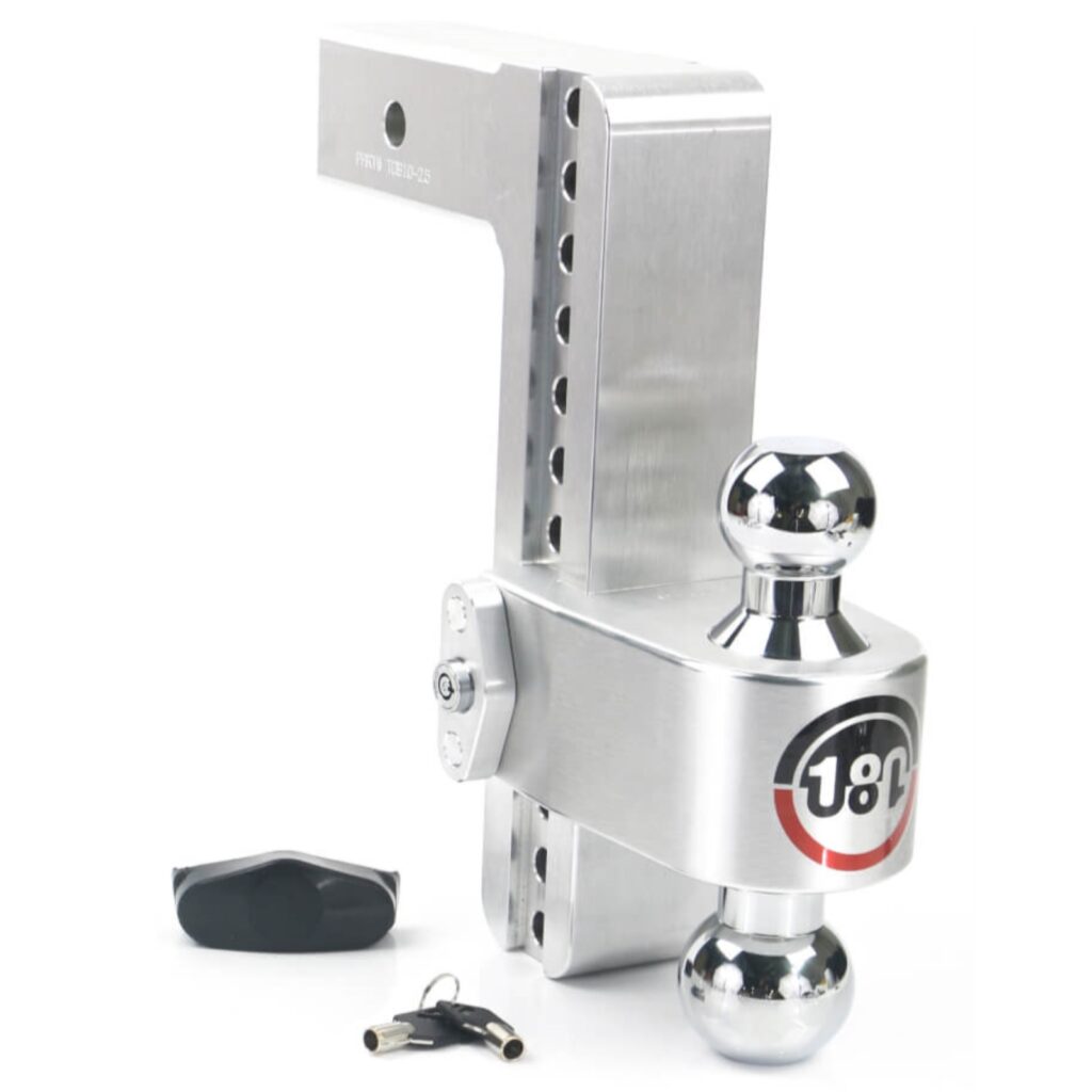 Weigh Safe CTB10-3 180° Hitch Aluminum | 10" Drop for 3" Receiver Hitch