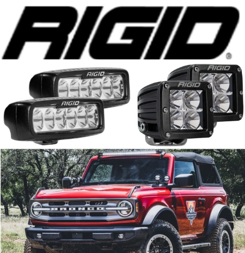 Rigid LED Lights -Pods -Bars - Mounts & Wiring- The Best Prices